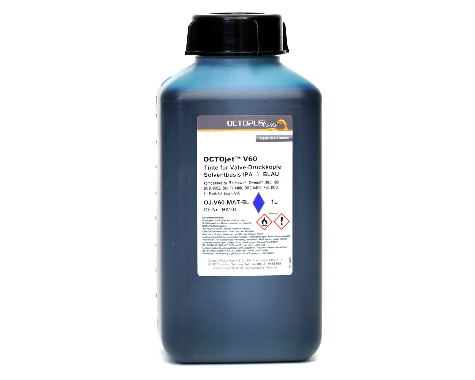 OCTOjet Solvent-Tinte für DOD, Drop on Demand Großschrift ...