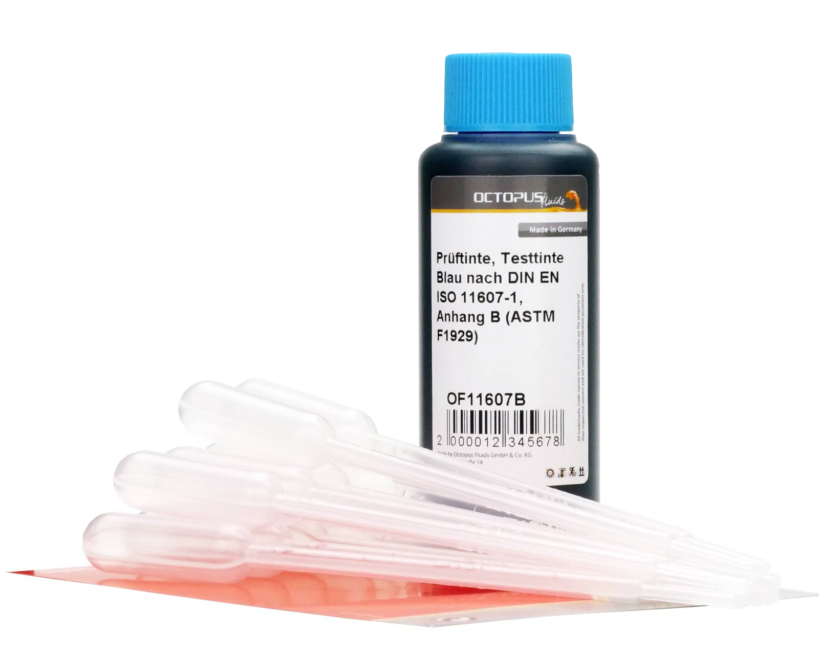 Test Ink, Test Ink Blue according to DIN EN ISO 11607-1, Annex B (ASTM ...