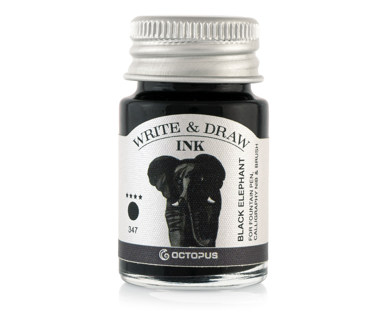 Write and Draw Ink 347 Black Elephant, waterproof drawing ink for ...