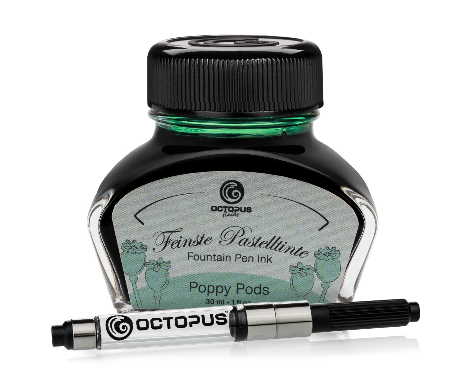 Fountain pen ink pastel "Poppy Pods" including converter, Writing ink ...